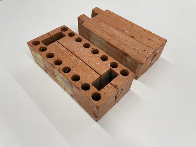 Waterjet-cut fired brick - TAL-L Materials